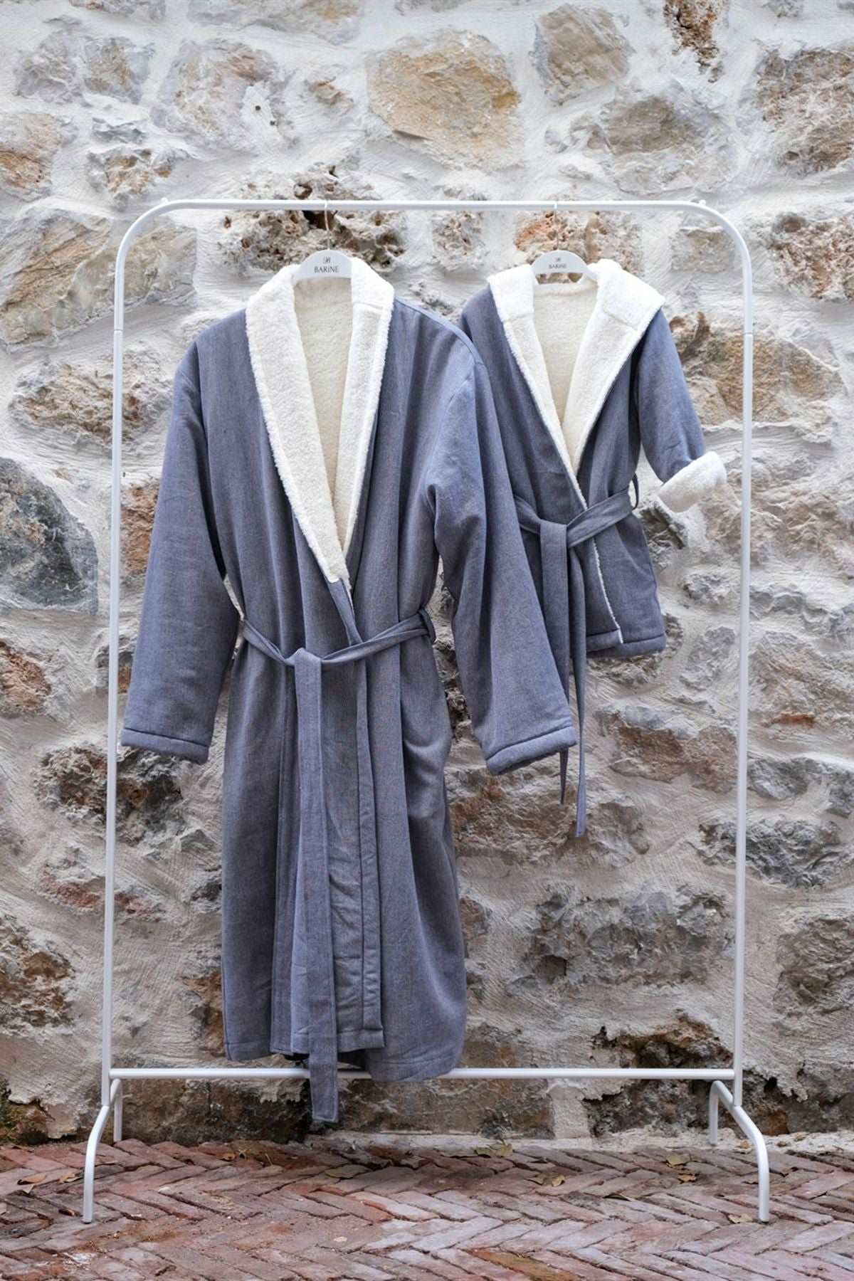 Ege Double Face Robe Navy